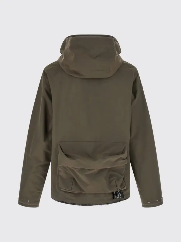 Undercover Relaxed Fit Short Nylon Parka With Hood And Patch Pockets