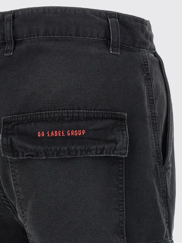 44 LABEL GROUP Knee-length Cotton Denim Cargo Shorts