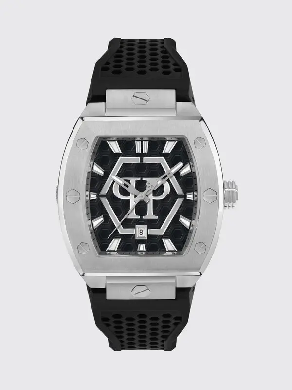 Philipp Plein Chronograph Watch With Silicone Strap - Black 1