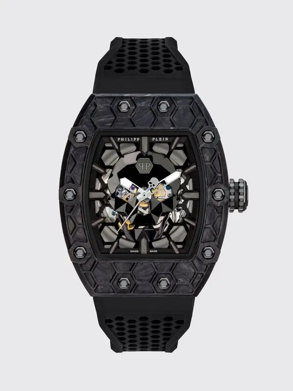 Philipp Plein Crypto King Noire Carbon Gladiator Watch - Black