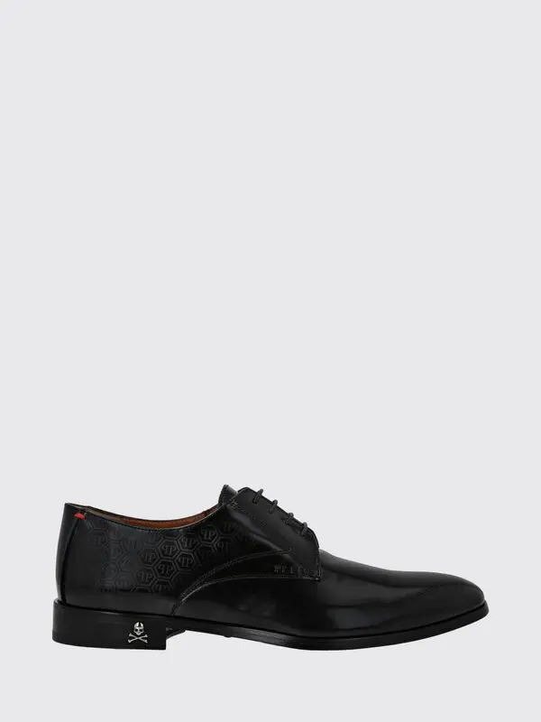 Philipp Plein Leather Derby Shoes - Black