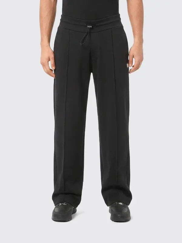 BILLIONAIRE Logo Emblem Sweatpants - Black