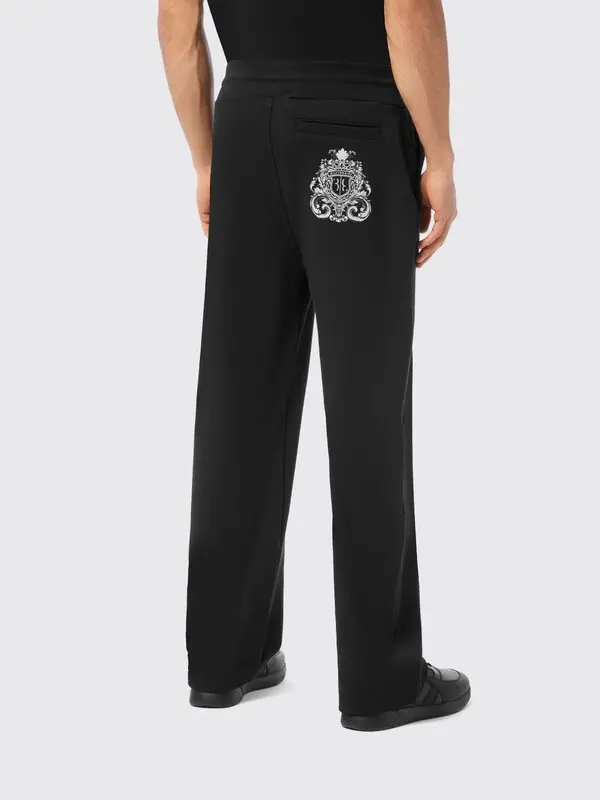 BILLIONAIRE Logo Emblem Sweatpants - Black