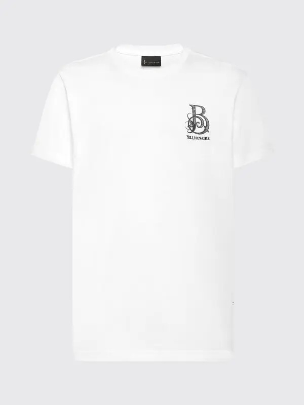BILLIONAIRE Cotton T-shirt With Logo - White