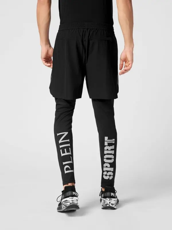 PLEIN SPORT Stretch Technical Fabric Track Pants