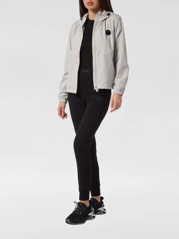 PLEIN SPORT Hooded Nylon Windbreaker Jacket - Grey