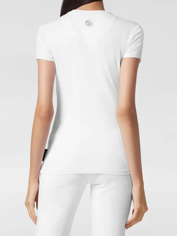 PLEIN SPORT Cotton T-shirt With Laminated Logo