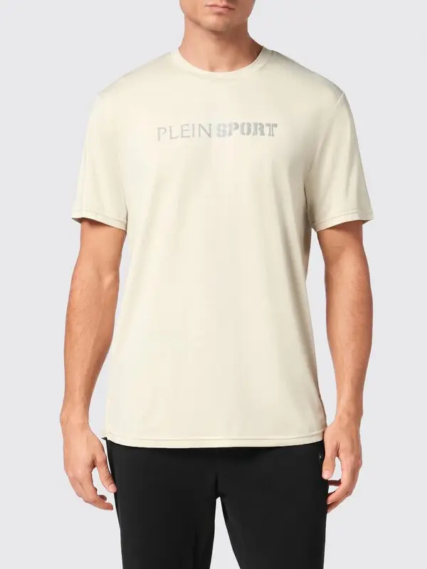 PLEIN SPORT Cotton T-shirt With Logo - Grey