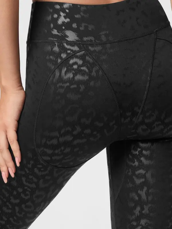 PLEIN SPORT Embellished Leopard Print Leggings