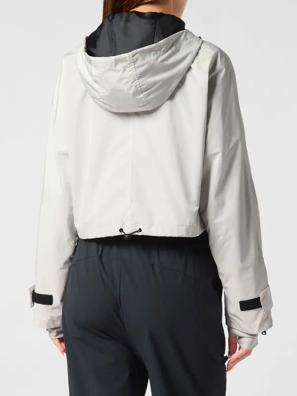 PLEIN SPORT Cropped Zip-up Jacket With Drawstring Hem