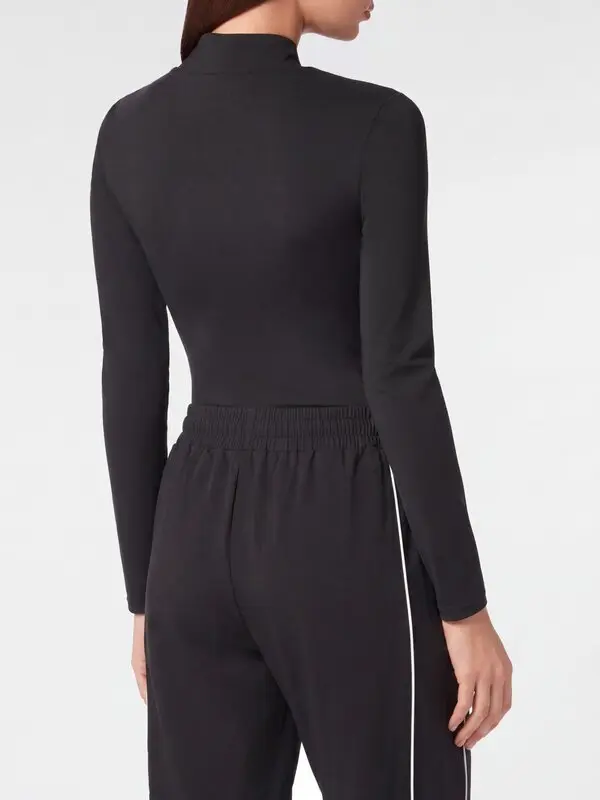 PLEIN SPORT Long Sleeve Zip-up Bodysuit