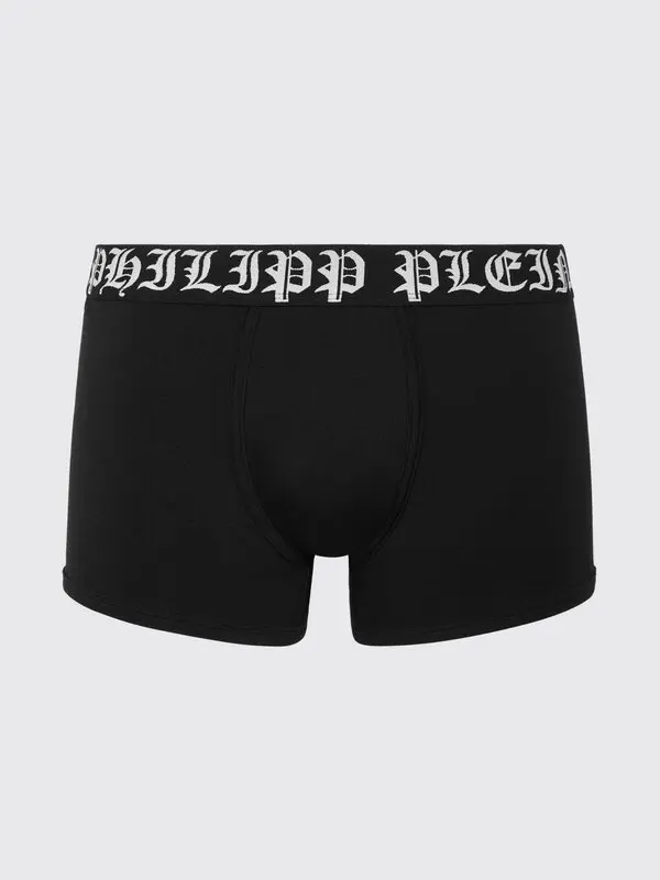 Philipp Plein Stretch Cotton Blend Boxers - Black