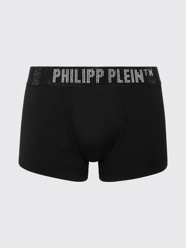 Philipp Plein Stretch Cotton Blend Boxers - Black