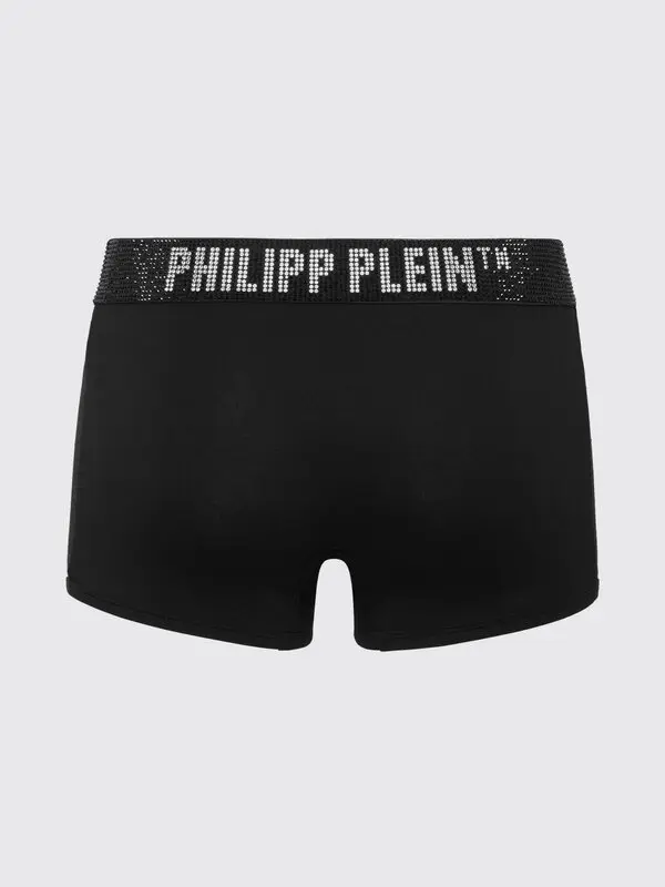 Philipp Plein Stretch Cotton Blend Boxers - Black