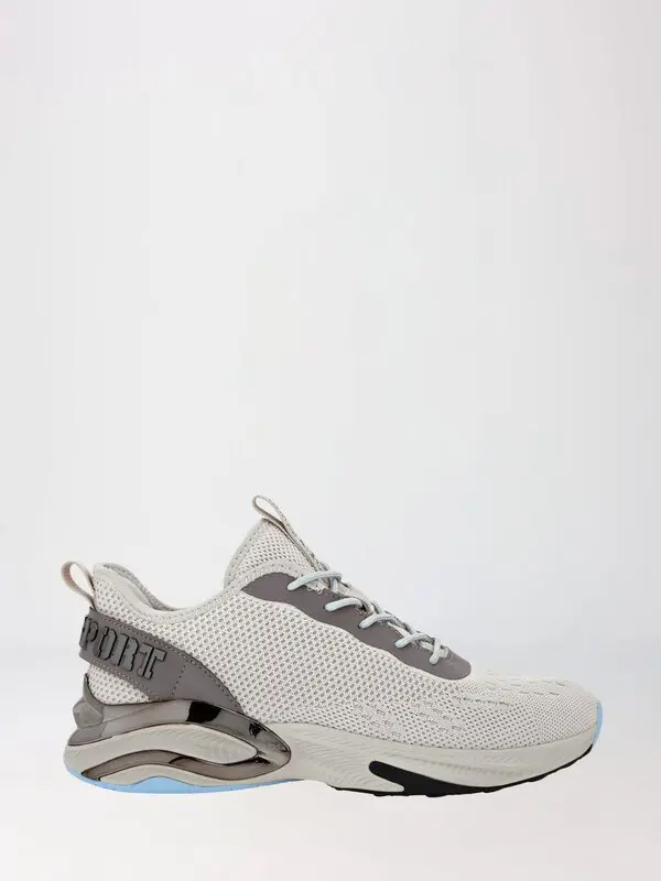 PLEIN SPORT Crochet Knit Lace-up Sneakers - Violet