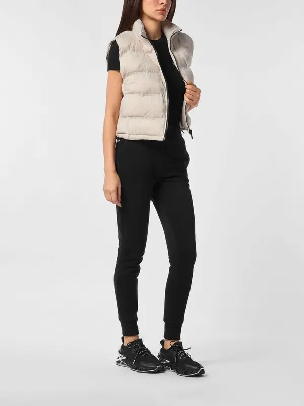 PLEIN SPORT Padded Quilted Nylon Gilet - Grey