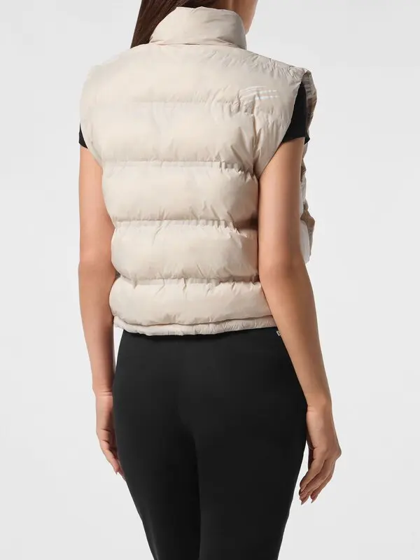 PLEIN SPORT Padded Quilted Nylon Gilet - Grey