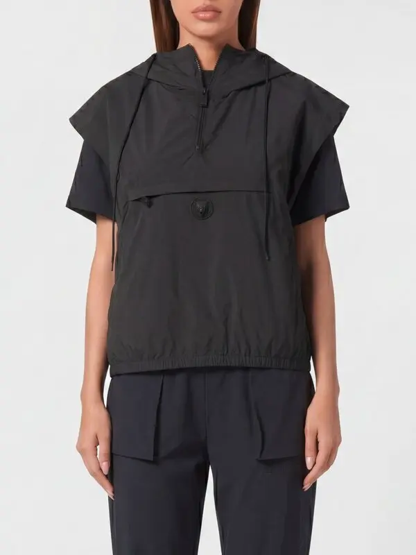 PLEIN SPORT Technical Vest With Hood - Black