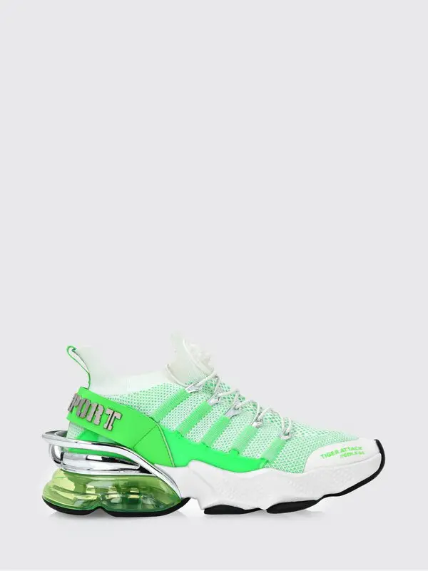 PLEIN SPORT Mesh And Rubber Sneakers - White