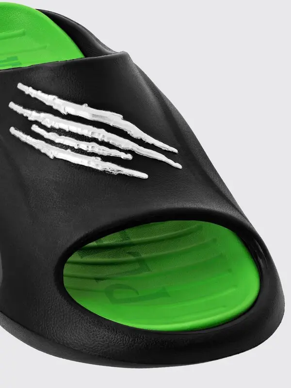 PLEIN SPORT Rubber Sliders - Black