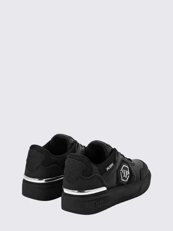 Philipp Plein Leather And Mesh Sneakers - Black 1