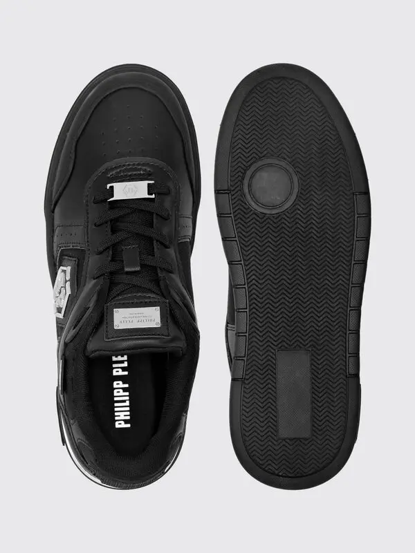 Philipp Plein Leather And Mesh Sneakers - Black 1