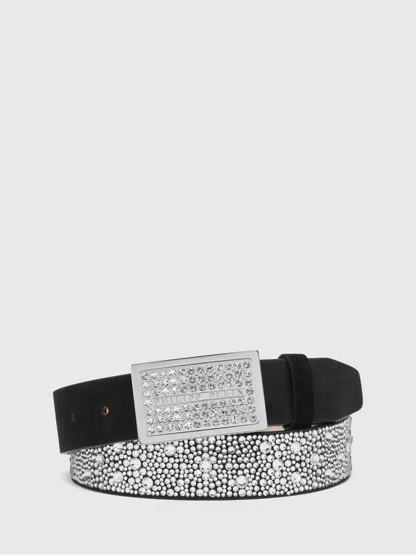 Philipp Plein Embellished Belt - Silver