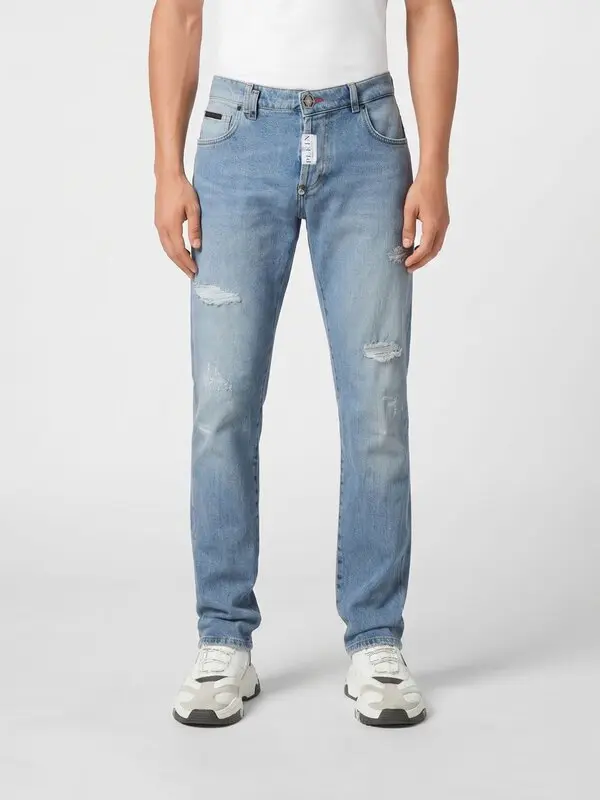 Philipp Plein Distressed Jeans - Denim