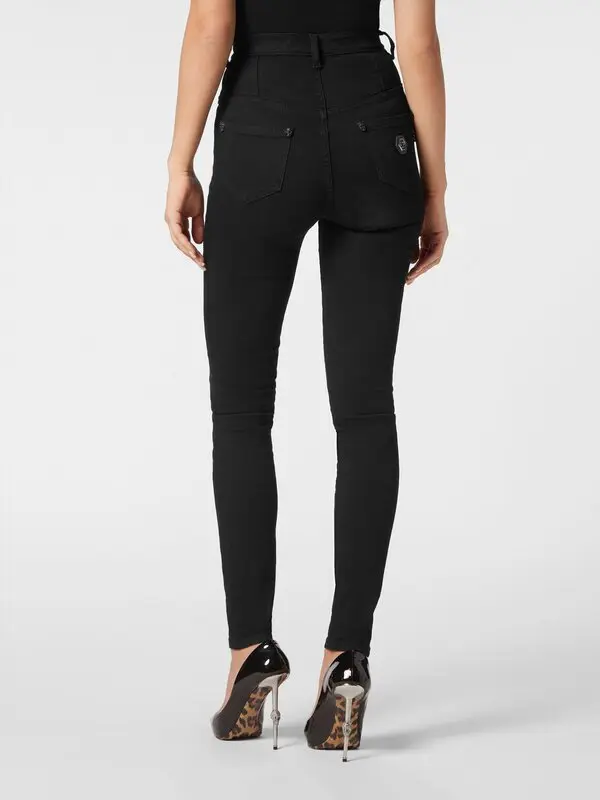 Philipp Plein Denim Skinny Fit Jeans - Black