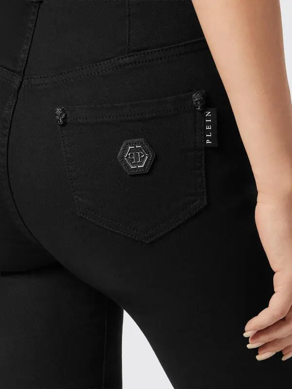 Philipp Plein Denim Skinny Fit Jeans - Black