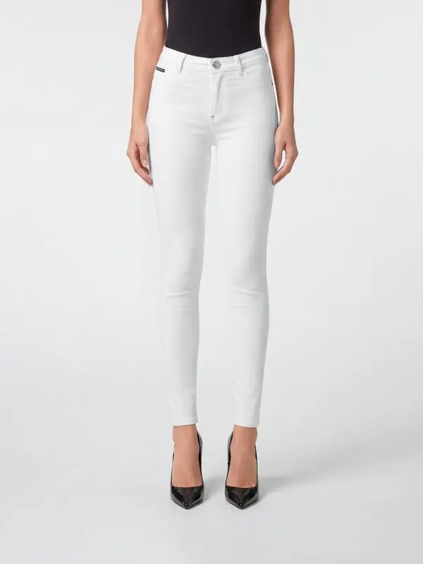 Philipp Plein Skinny Jeans - White