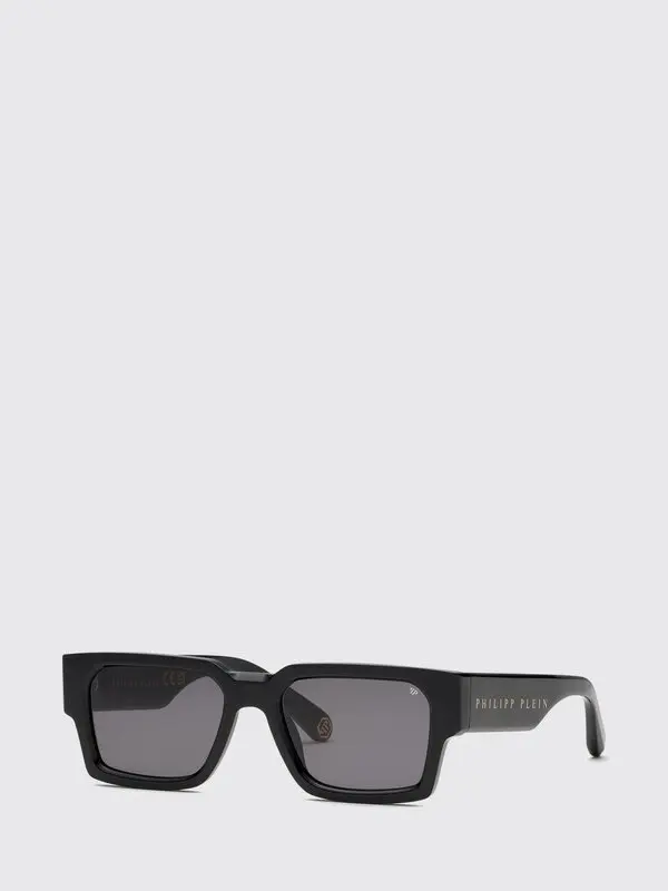 Philipp Plein Master Acetate Rectangle Sunglasses - Black