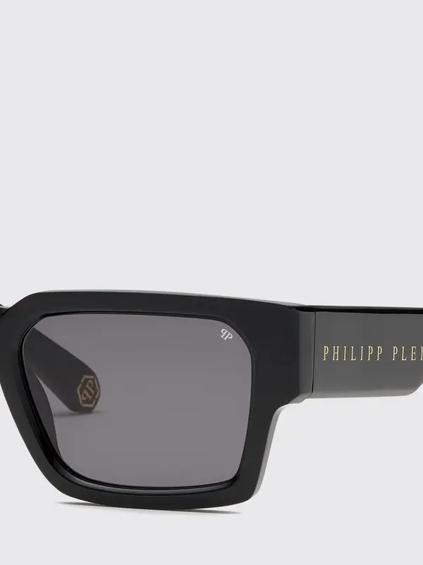 Philipp Plein Master Acetate Rectangle Sunglasses - Black
