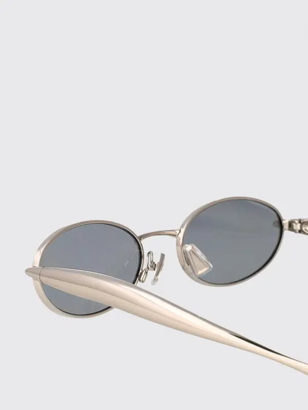 Bottega Veneta Oval Sunglasses - Silver