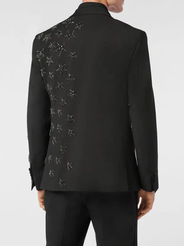 Philipp Plein Embellished Star Blazer