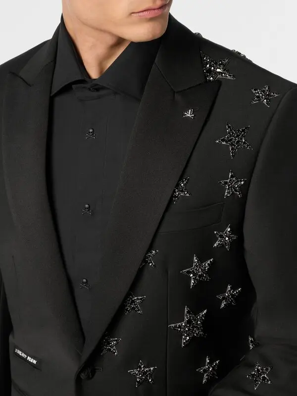 Philipp Plein Embellished Star Blazer