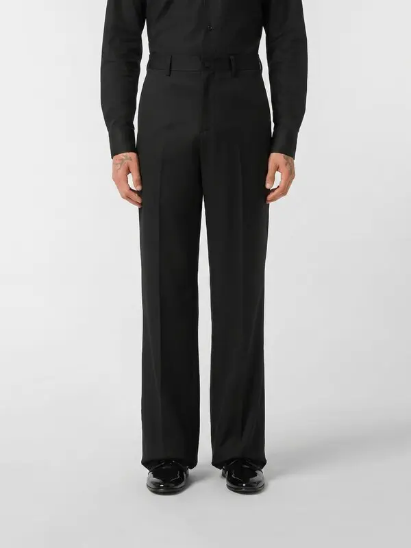 Philipp Plein Tailored Twill Trousers - Black