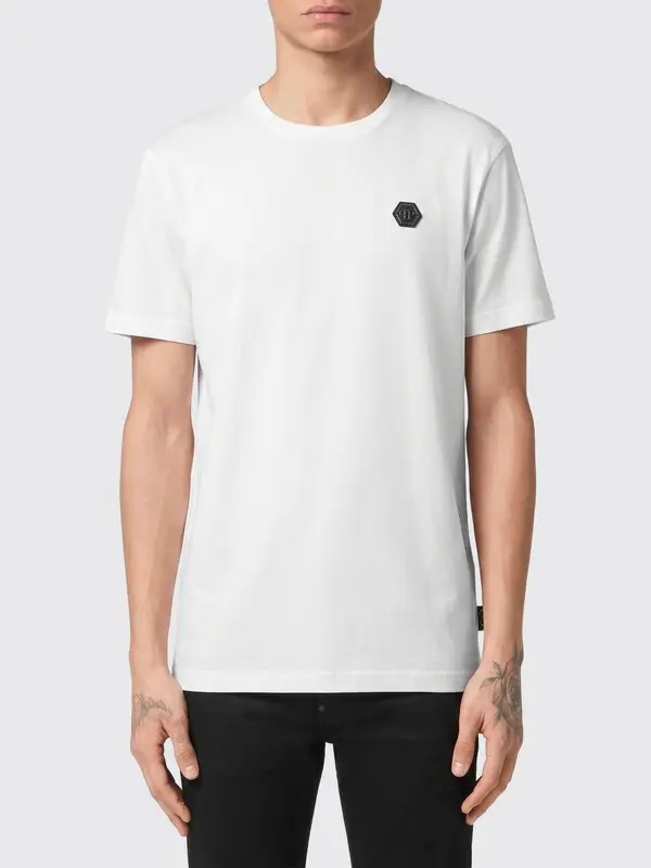 Philipp Plein Cotton T-shirt With Pp Monogram - White