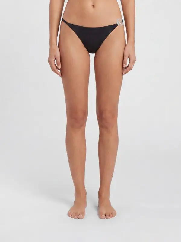Philipp Plein Embellished Bikini Briefs - Black