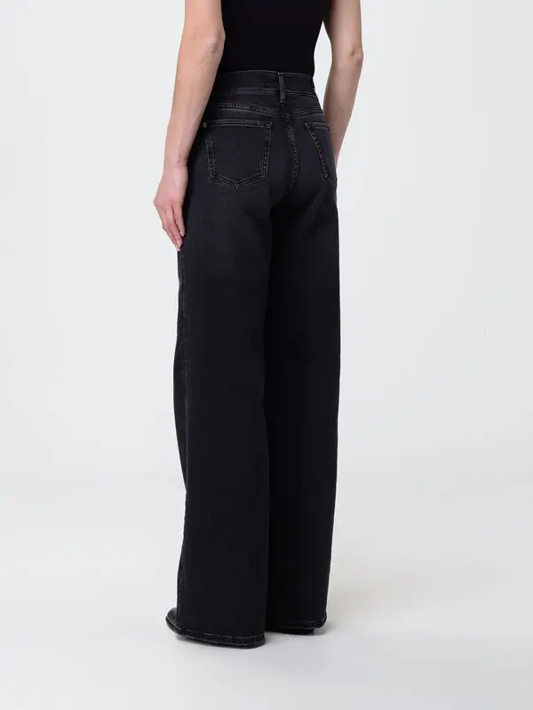 7 For All Mankind Cotton Denim Wide Jeans