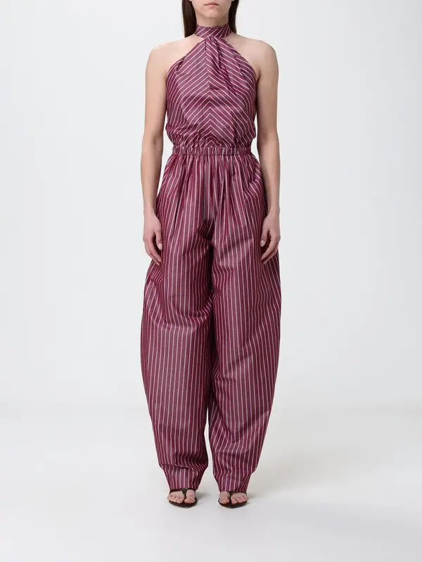 Andamane Striped Halter Neck Jumpsuit - Multicolor