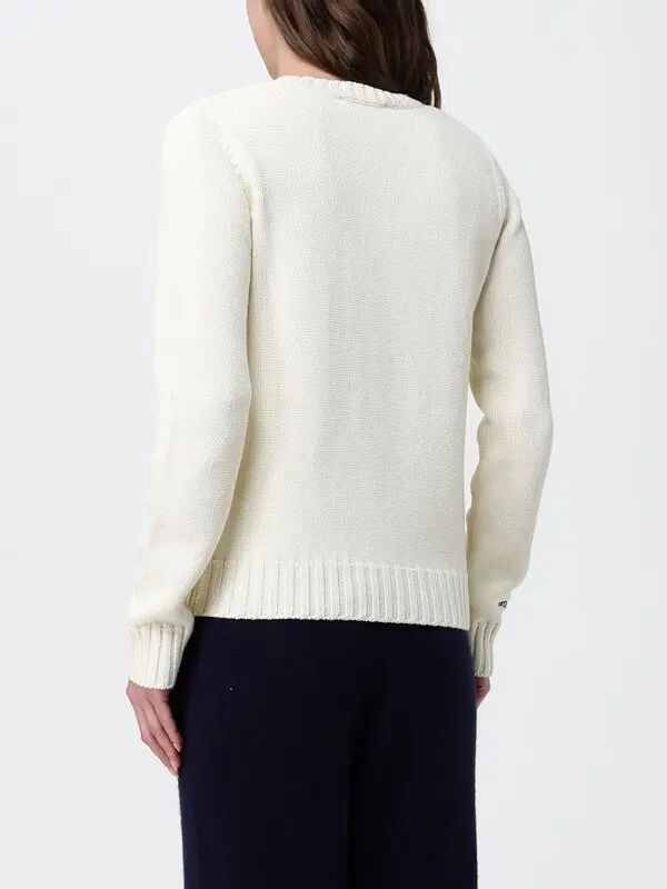 SPORTY & RICH Crew Neck Embroidered Sweater