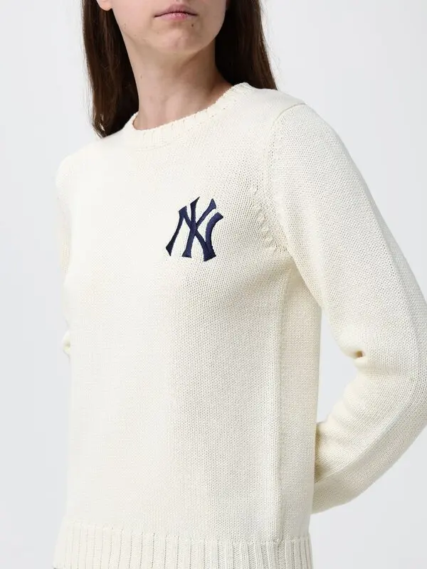 SPORTY & RICH Crew Neck Embroidered Sweater