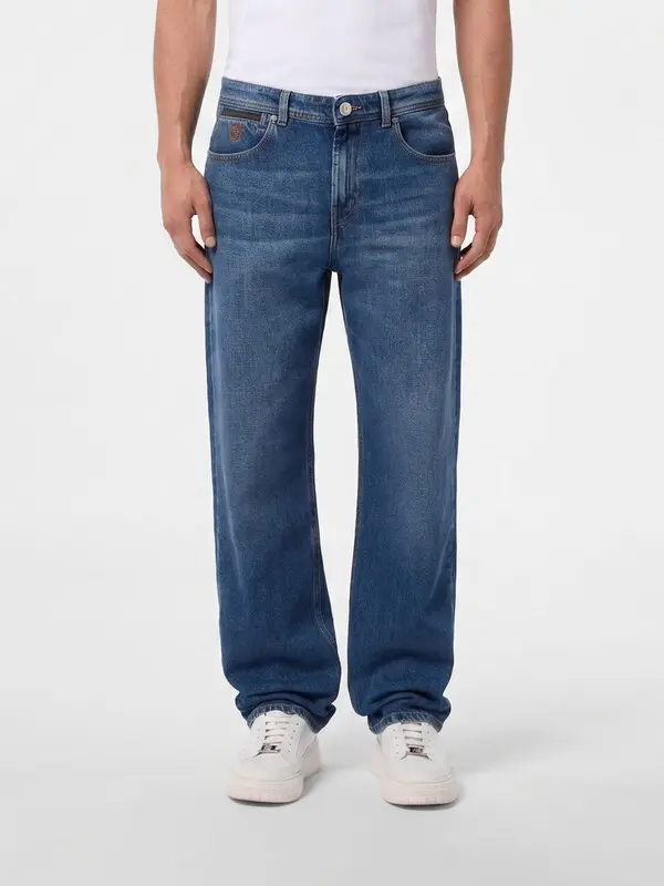 BILLIONAIRE Relaxed Fit Denim Jeans - Turquoise