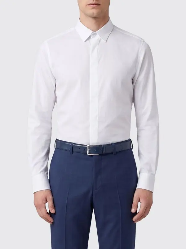 LARDINI Classic Cotton Blend Shirt - White