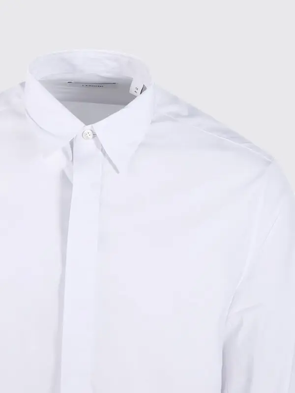 LARDINI Classic Cotton Blend Shirt - White