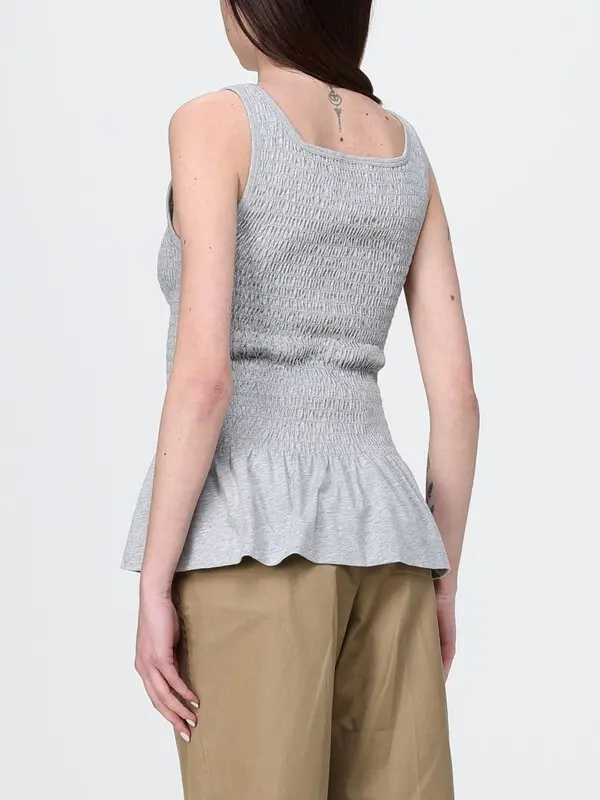Dries Van Noten Shirred Peplum Top