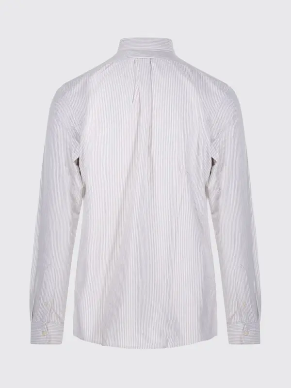Polo Ralph Lauren Striped Cotton Casual Shirt - White