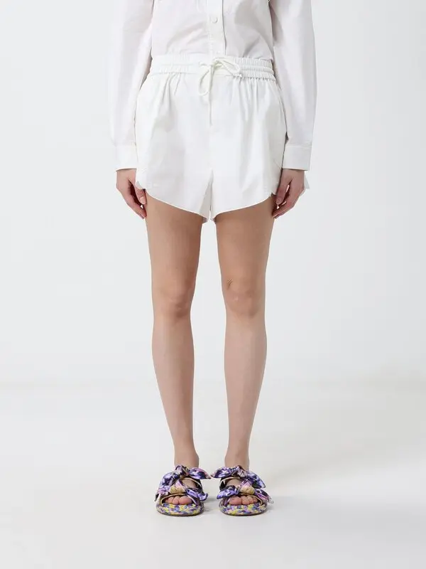Zimmermann Embroidered Scalloped Hem Shorts