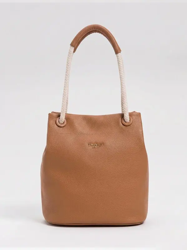 TWINSET Shoulder Bag With Rope Detail - Leather